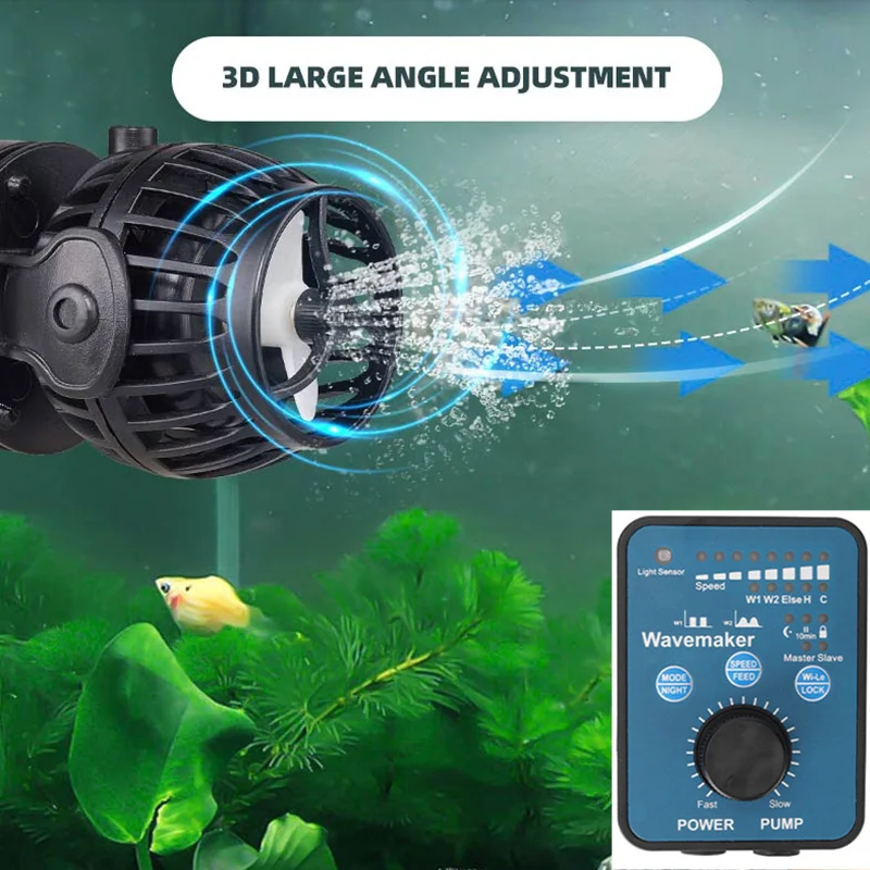 Jebao 110~240V SW Series Wireless Wave Maker Water Pump with Smart Controller Impeller For ...