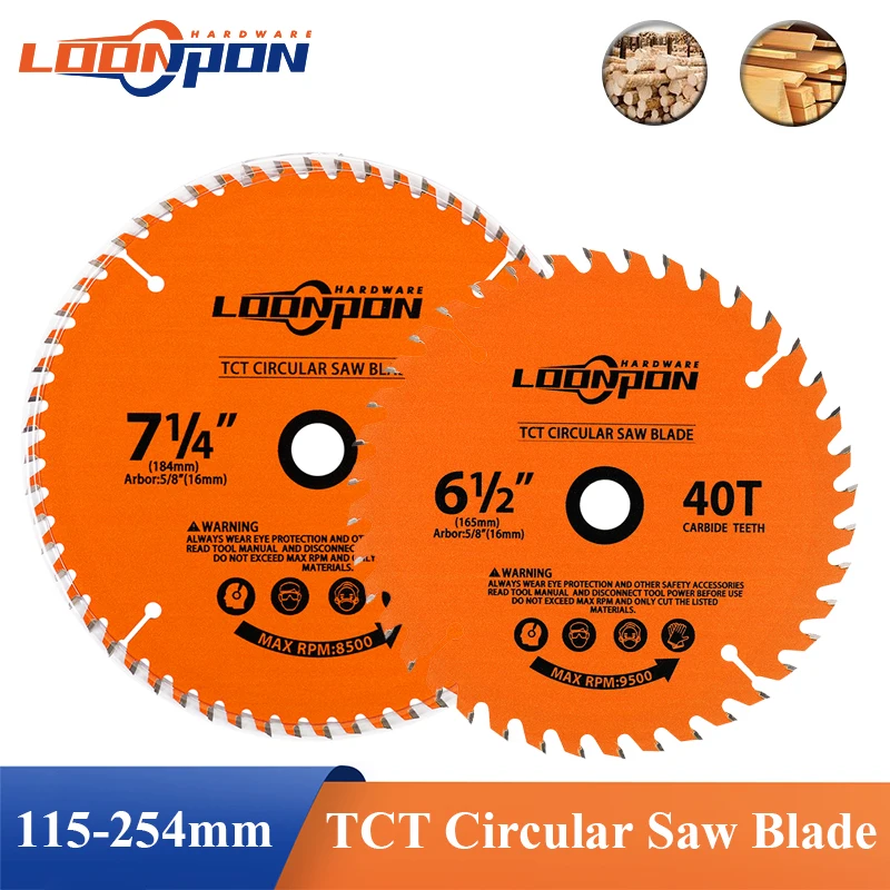 Loonpon TCT Hartmetall Kreissäge Klinge Rad Discs Holz Schneiden Disc ...