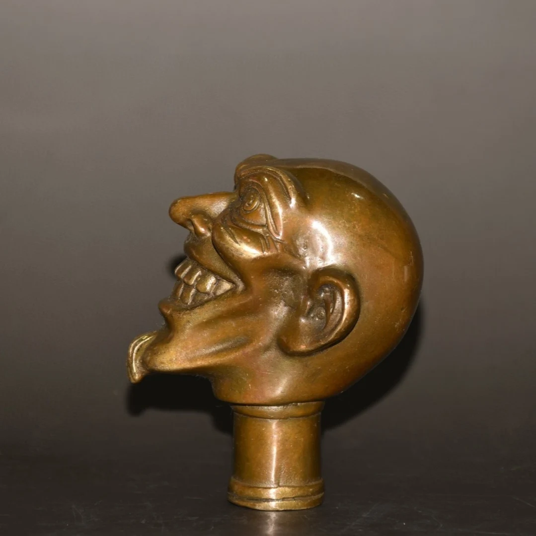 Chinese-Old-Bronze-Hand-Carved-Arhat-Statues-Antique-Cane-Walking-Stick ...