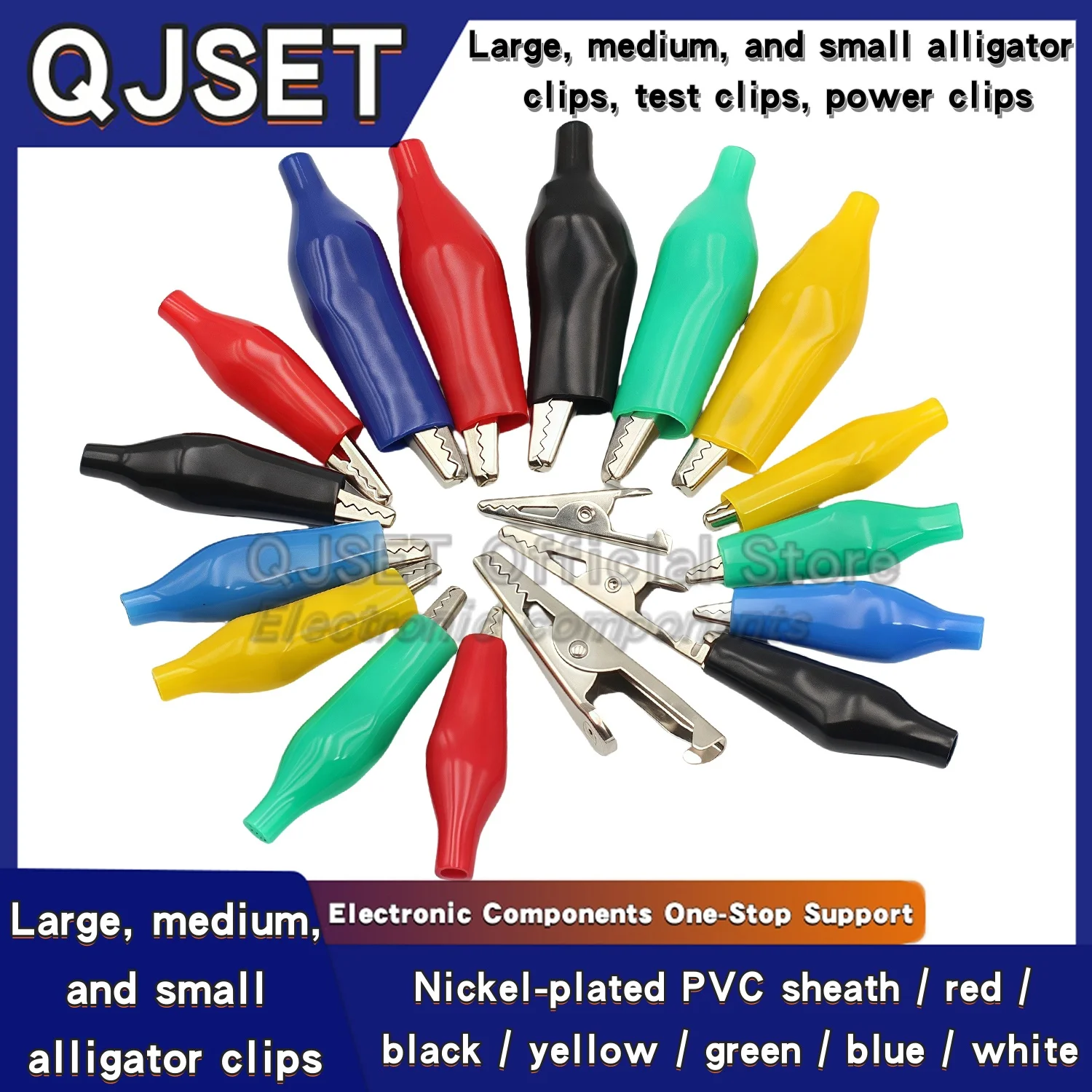 20pcs 28/35/45mm Metal Alligator Clips G98 electricians clamp Lab Test ...