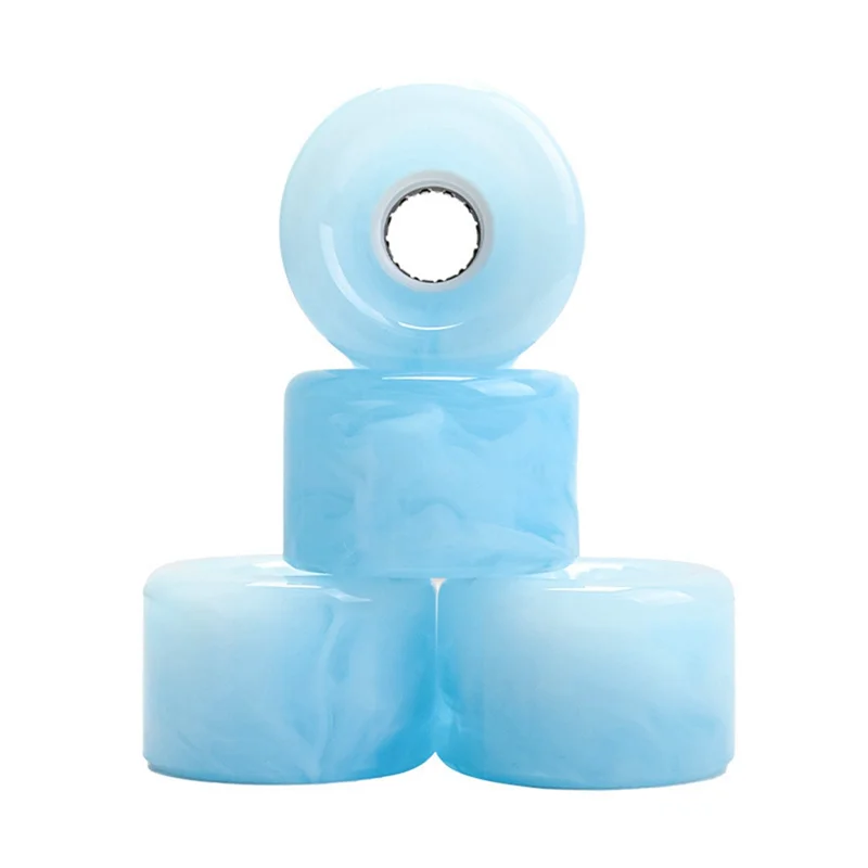 4Pcs Land Surfboard Luminous Wheel,Color Glitter PU Wheel For ...