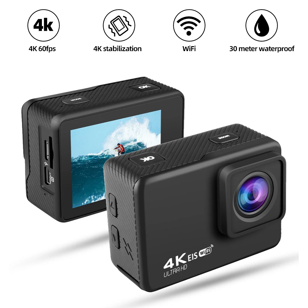 4K-60FPS-Action-Camera-30M-Waterproof-WiFi-Sports-Camera-Motorcycles ...