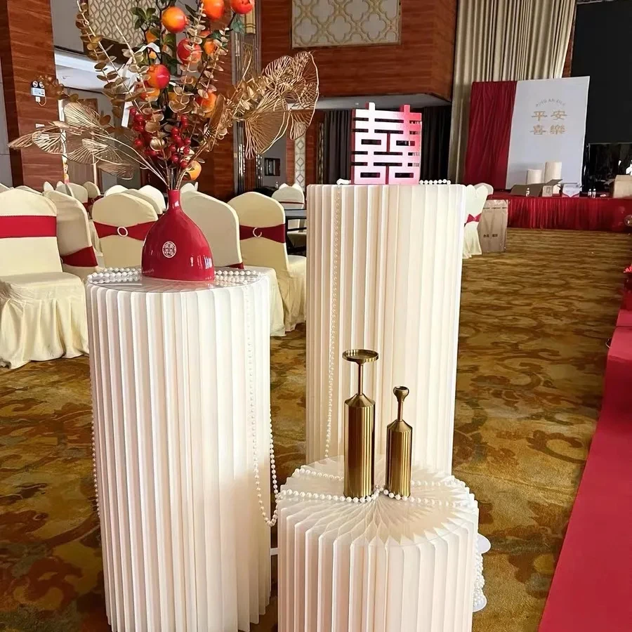 Paper-Circular-Column-Wedding-Decoration-Birthday-Party-Cake-Stand-Baby ...