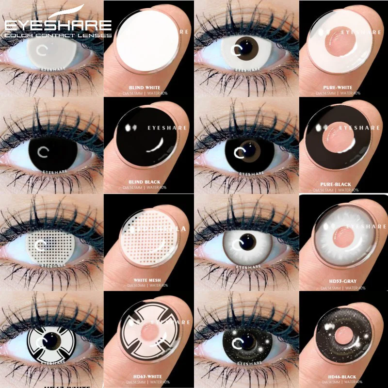 Pure White Eye Contacts