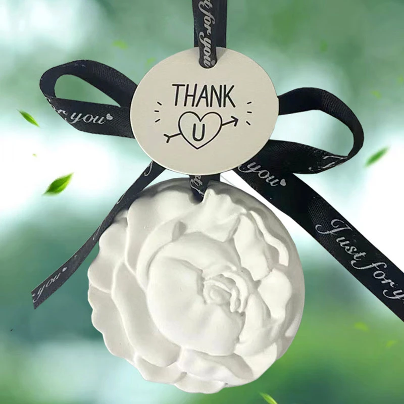 Flower Shape Aromatherapy Wax Tablets Silicone Mold DIY Scented Plaster ...