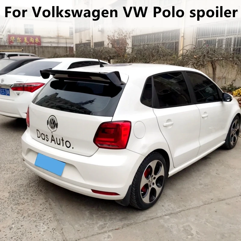 For-Volkswagen-Polo-Spoiler-2003-to-2017-Sport-ABS-Plastic-Material-Car ...