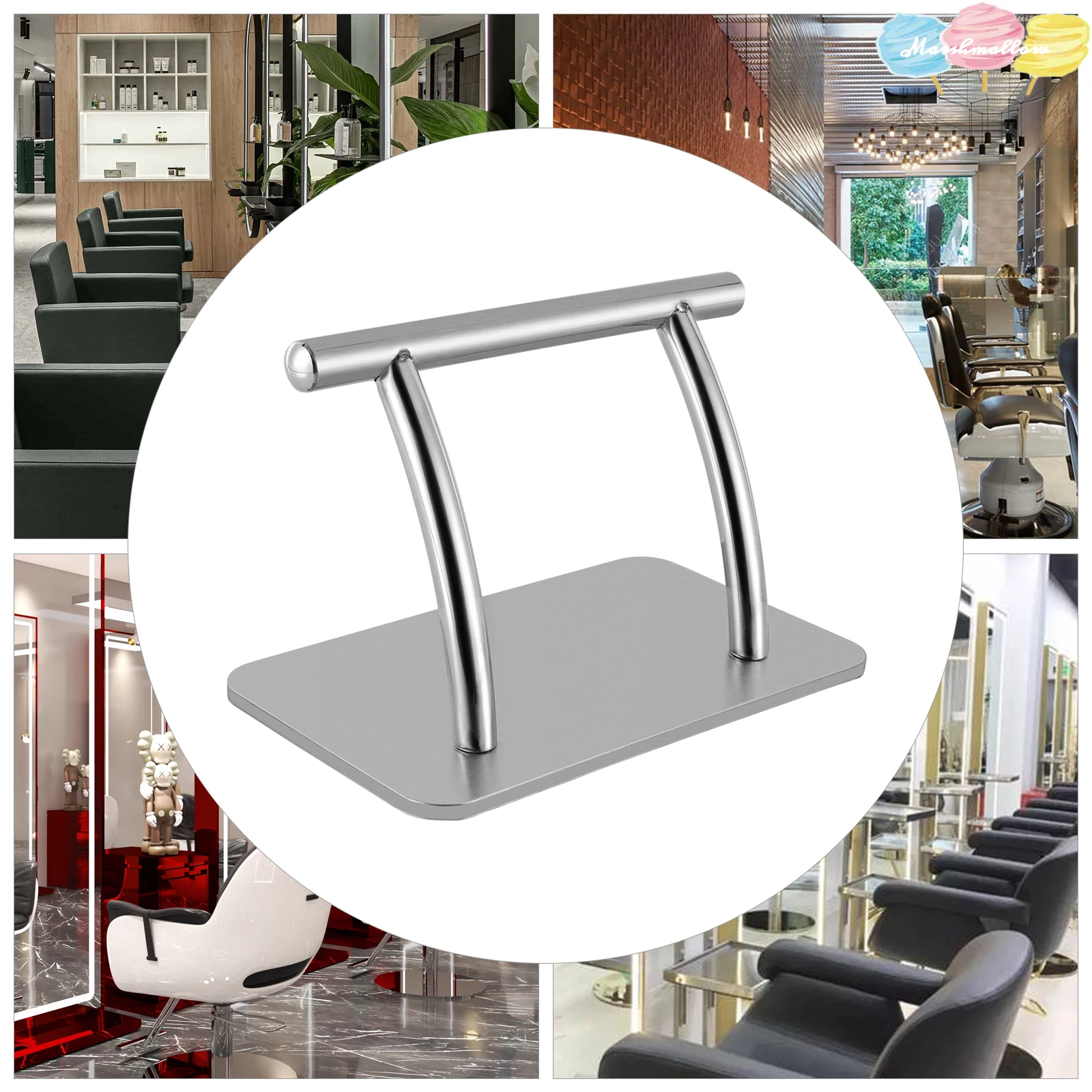 Stainless-Steel-Barber-Chair-Footrest-Salon-Foot-Rest-Hairdressing ...