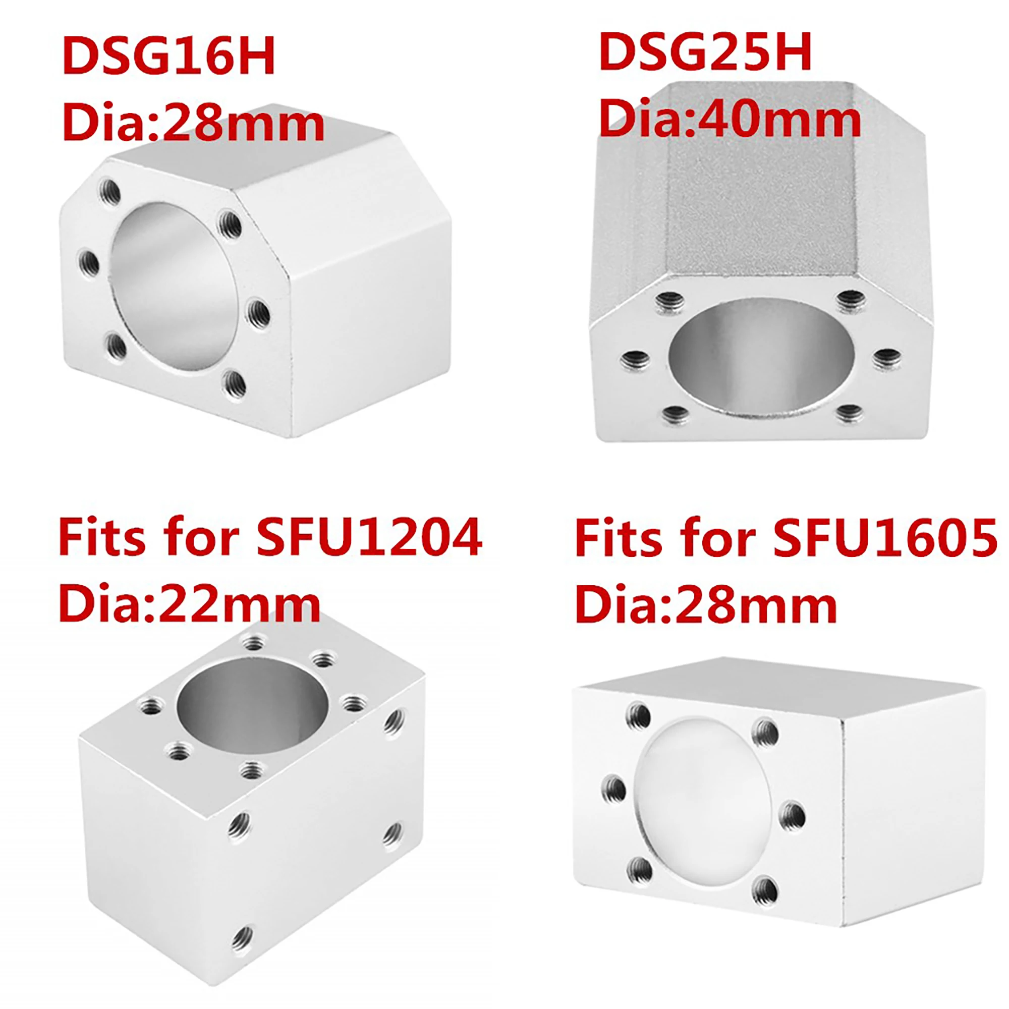 3pcs-Ballscrew-Nut-House-Bracket-Holder-DSG16H-DSG20H-DSG25H-For ...