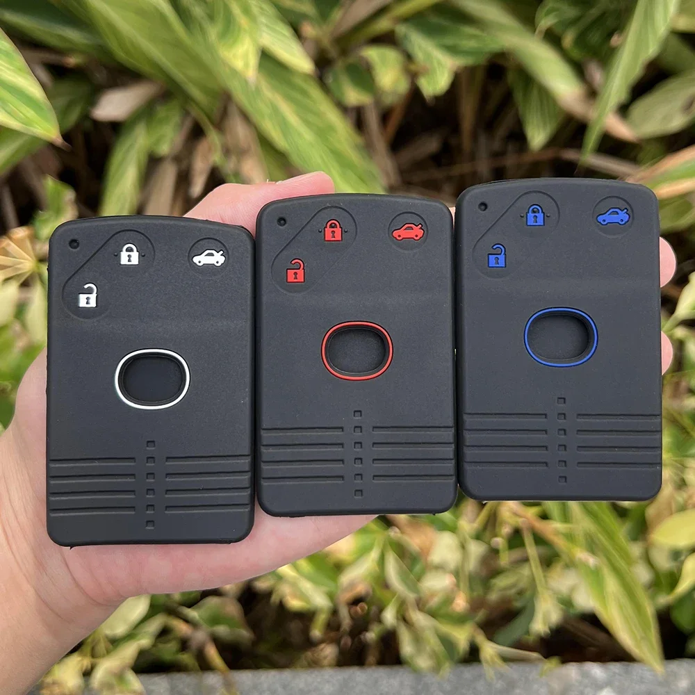 3-Buttons-Silicone-Car-Key-Cover-Case-Set-Skin-Protection-Holder-for ...