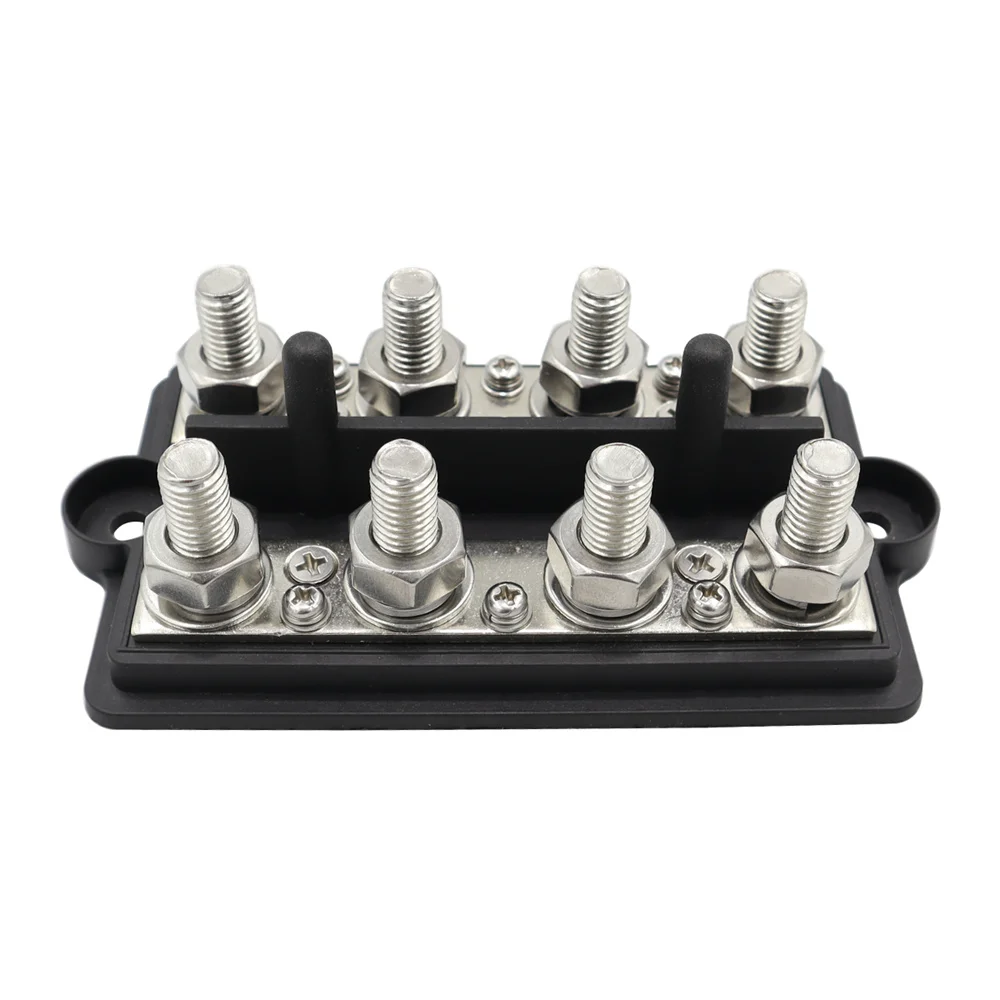 RV-Conversion-Yacht-Busbar-M8-Black-Double-row-4-way-Terminal-Block ...
