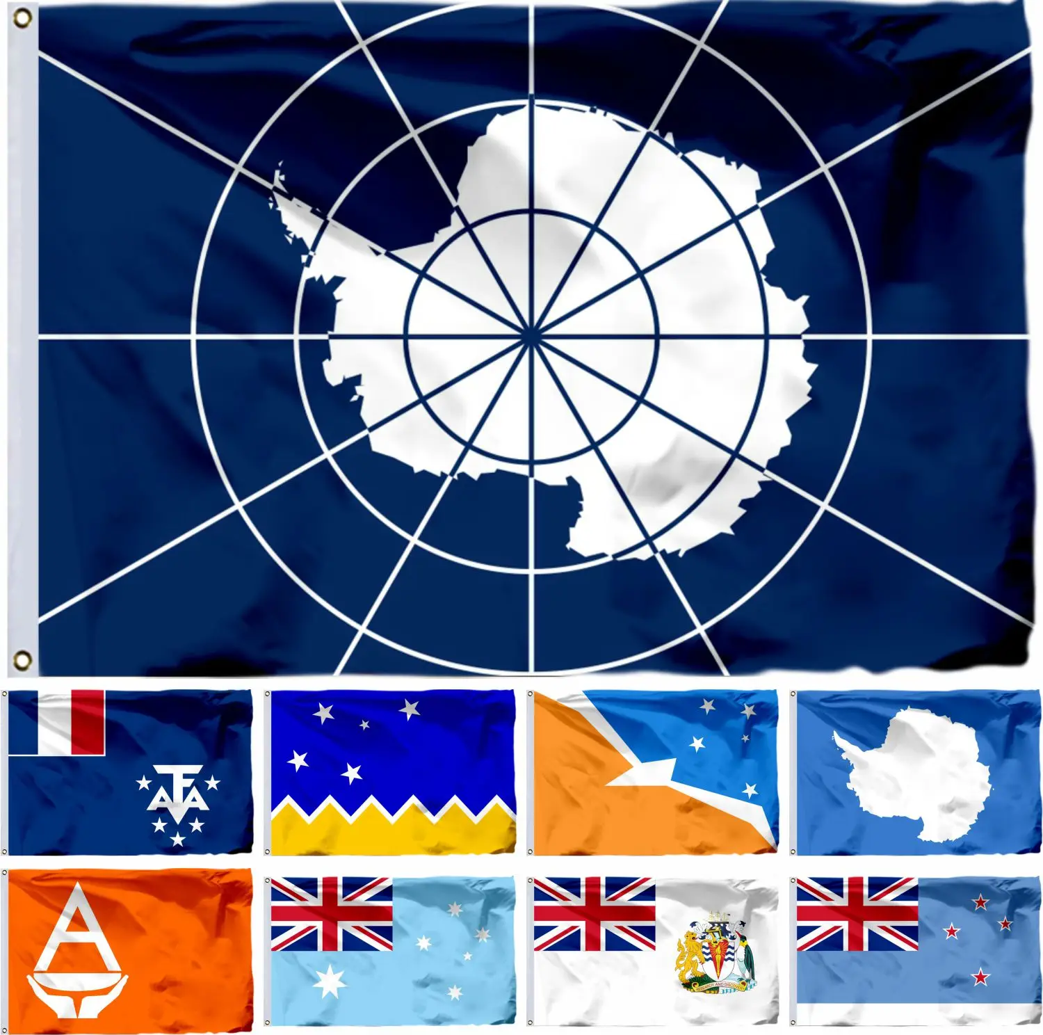 Bandera-del-Tratado-Ant-rtico-90x150cm-3x5-pies-Banderas-de-Antarctica ...