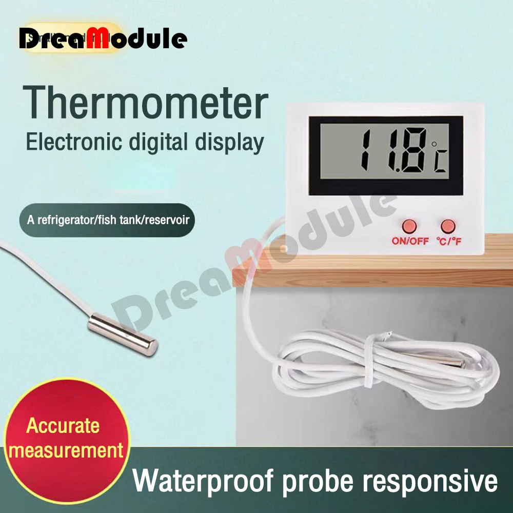 Standing Station LCD Digital Thermometer With Probe Sensor Swimming ...