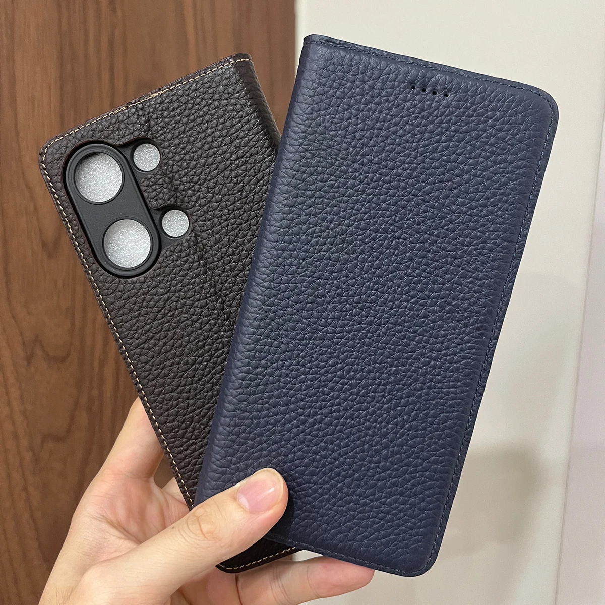 Magnet-Genuine-Leather-Skin-Flip-Wallet-Book-Phone-Case-Cover-On-For ...