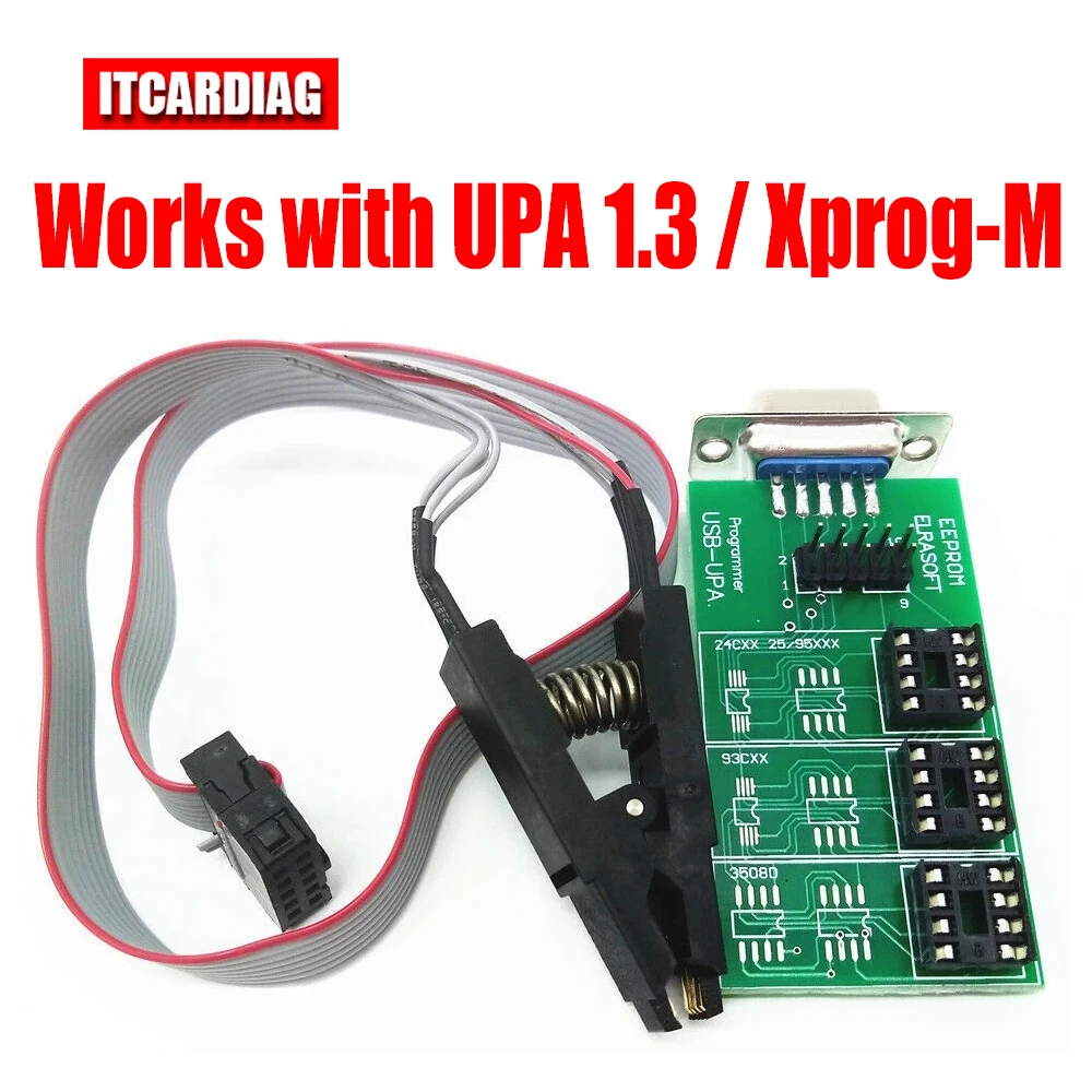 Eeprom-Board-Adapter-UPA-USB-v1-3-Chip-Programmer-with-SOP8-SOIC8-Clip ...