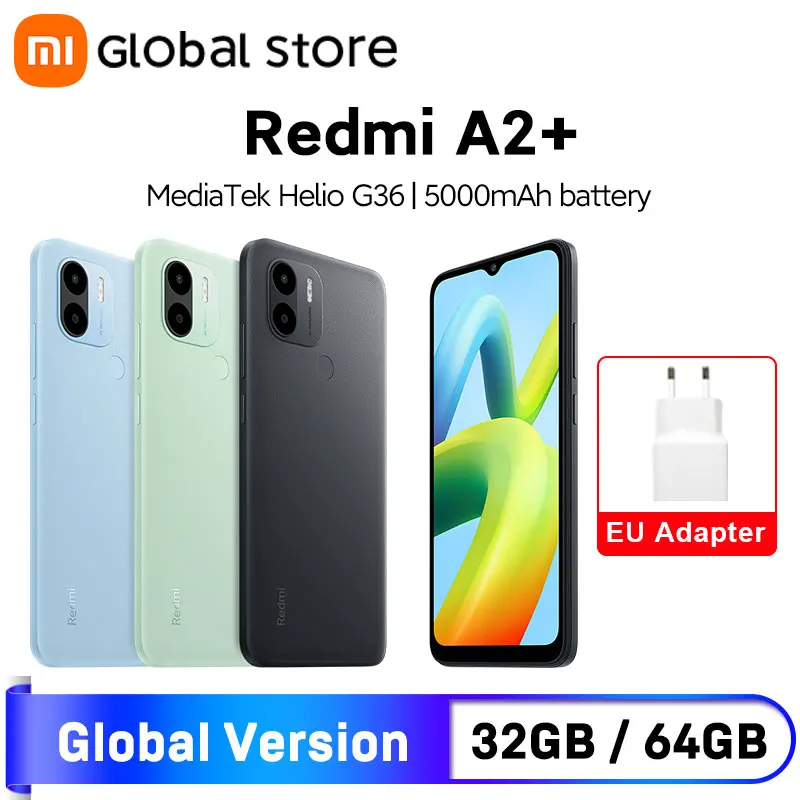 Global-Version-Xiaomi-Redmi-A2-3GB-RAM-64GB-ROM-5000mAh-Battery-6-52 ...