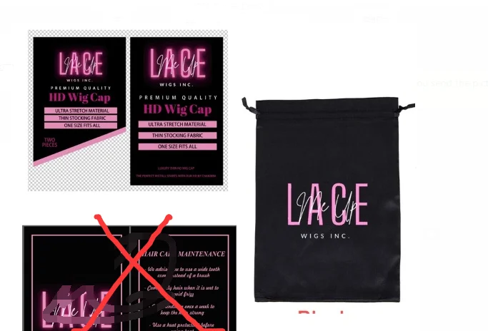 Custom-Logo-Wigs-storage-bag-Satin-Bags-Hang-Tag-Sticker-labels-Wraps ...