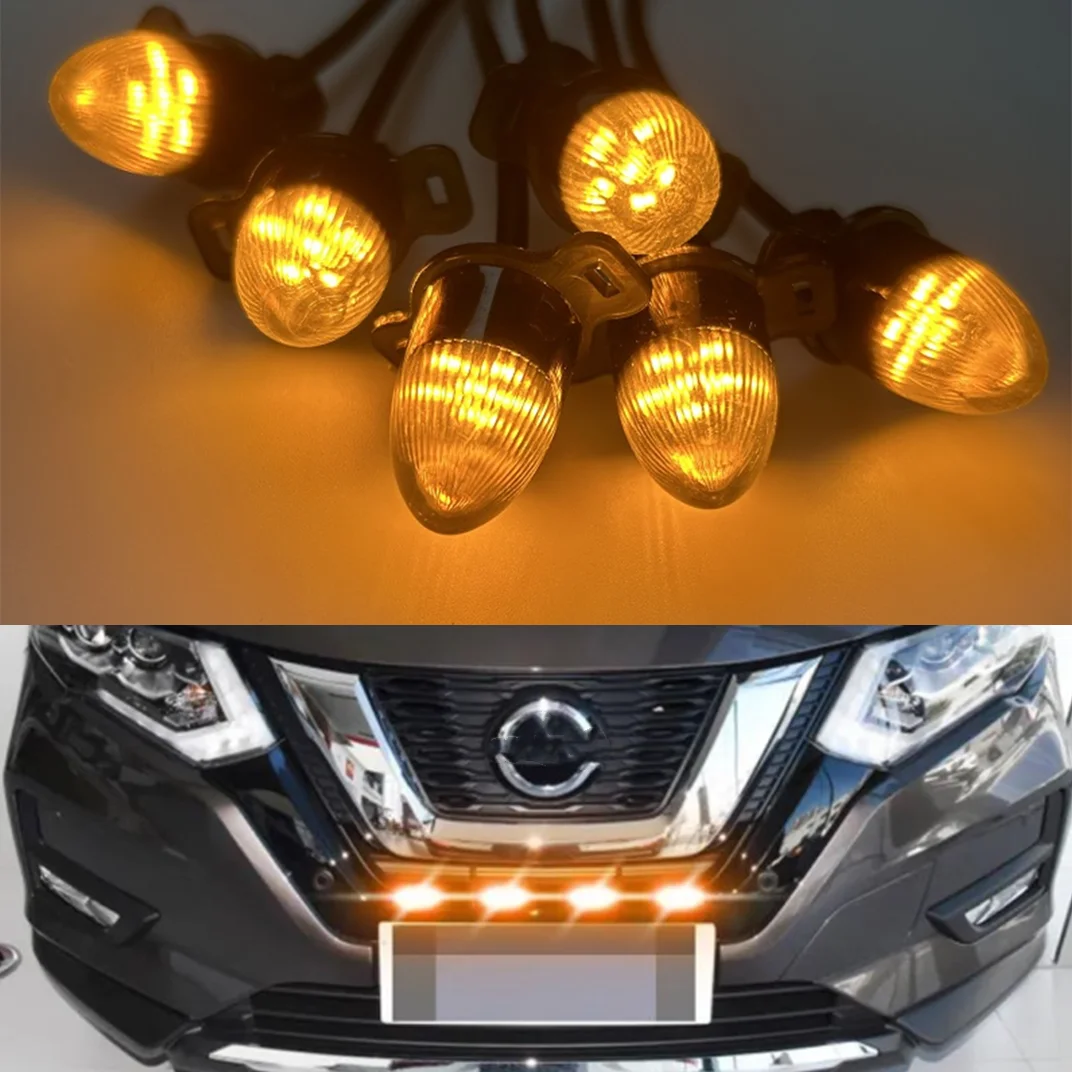4-6pcs-NEW-For-Nissan-Frontier-2005-2021-Grille-LED-Amber-Light-Raptor ...