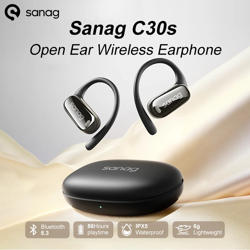 Sanag-C30S-Open-Ear-Wireless-Earphone-Air-Conduction-Headphones-56-Hours-Playtime-Bluetooth-5-3 ...