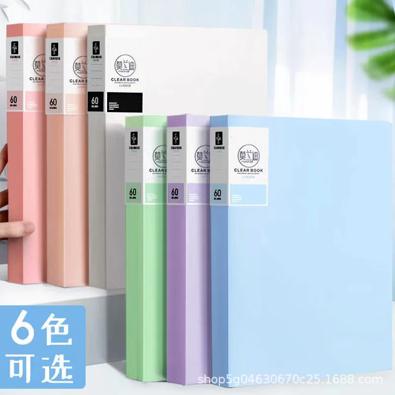 A4 Plastic Budget Binder File Folders For Documents 40/60 Pages Filing ...