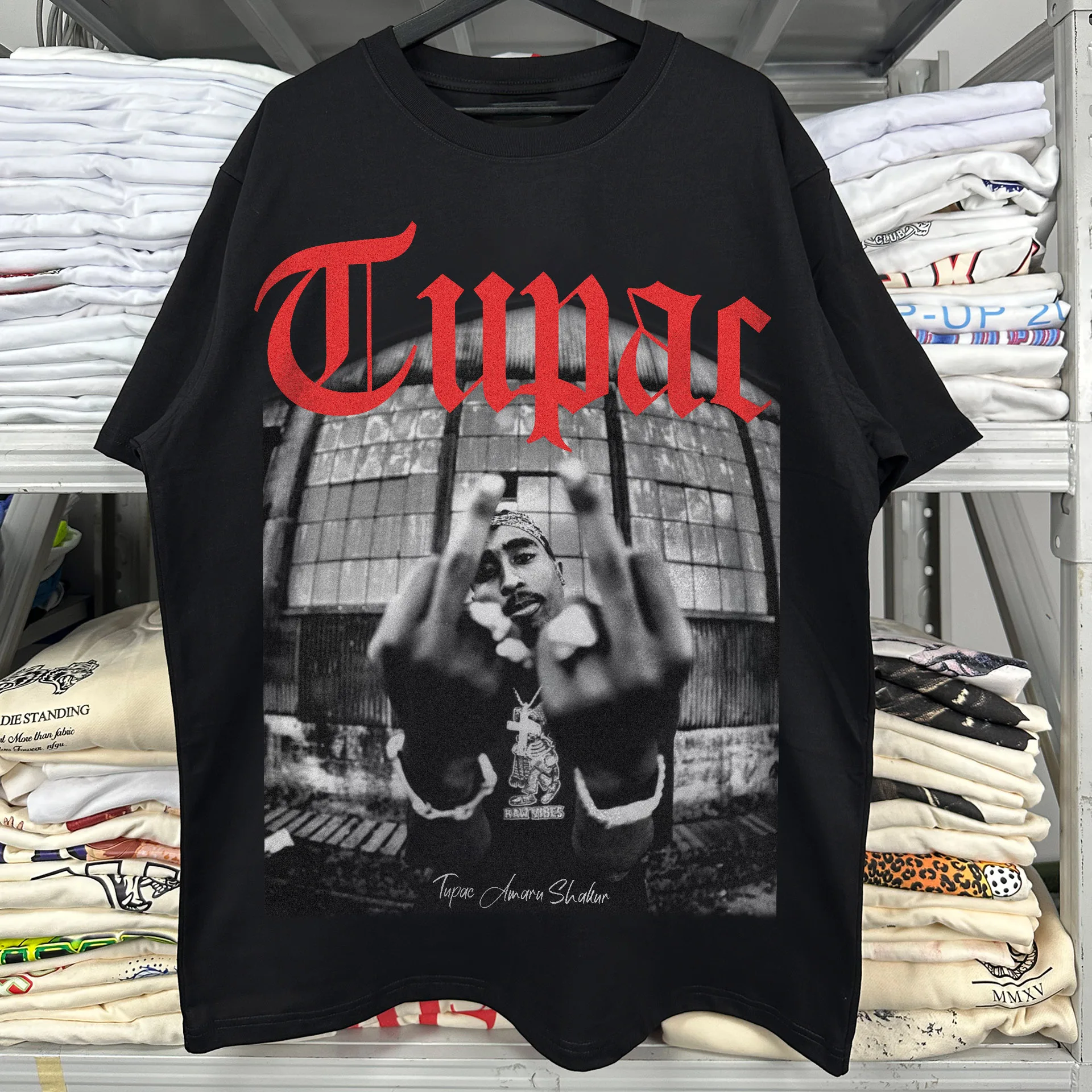 DIY-Rap-Singer-T-Shirt-t-shirts-Streetwear-Skull-pattern-Men-Women-Hip ...