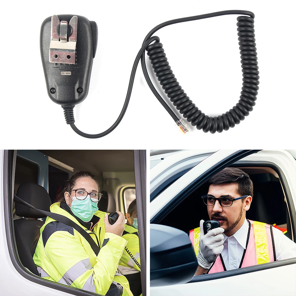 MH-48-Car-Radio-Mic-6-Pin-DTMF-Microphone-Speaker-Walkie-Talkie-Hand ...