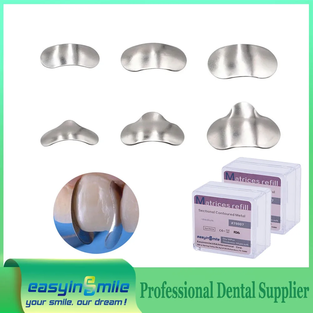 100pcs-Easyinsmile-Dental-Sectional-Matrix-Band-Contoured-Matrices ...
