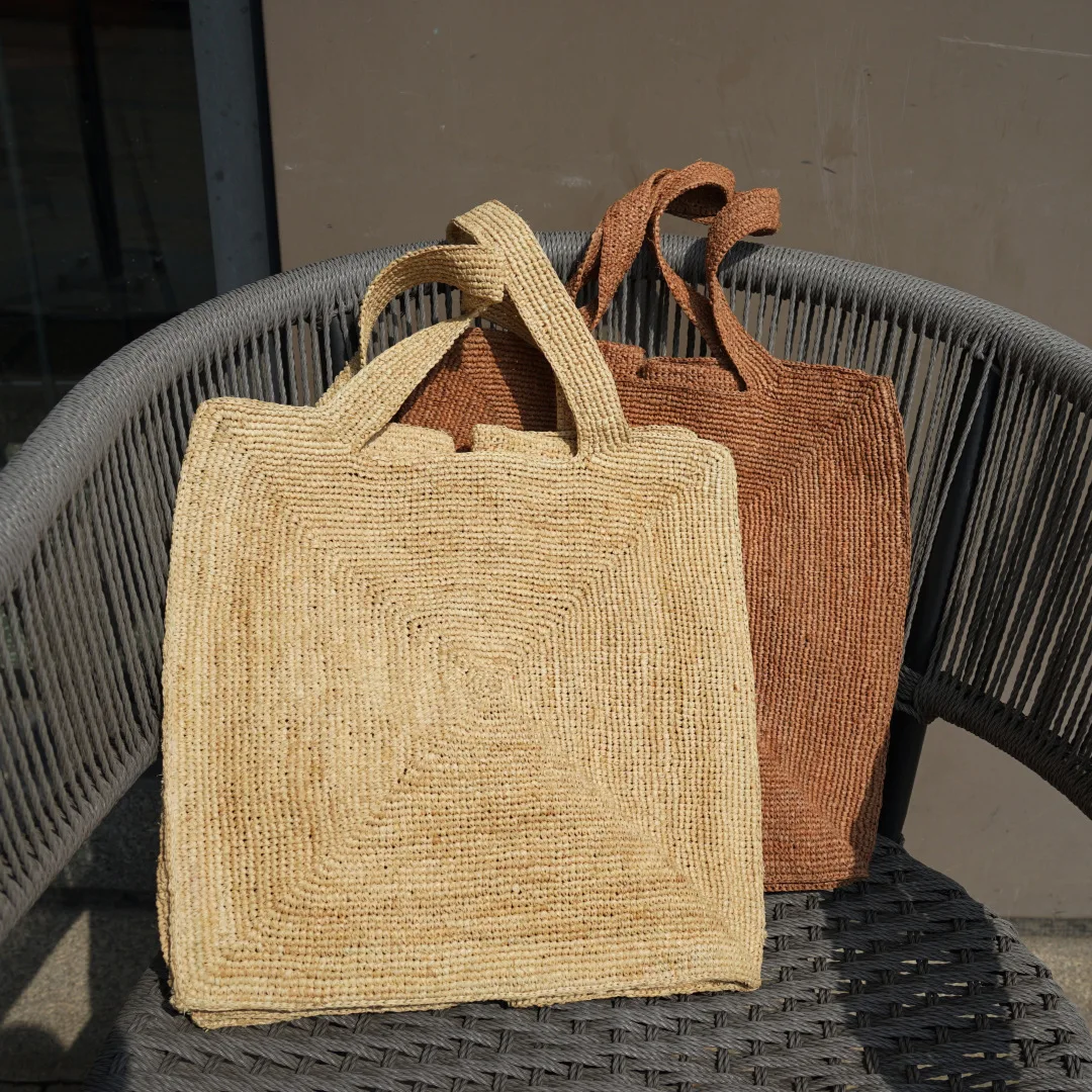Lafite Grass Large Capacity Tote Bag Vacation Beach Women's Summer ...