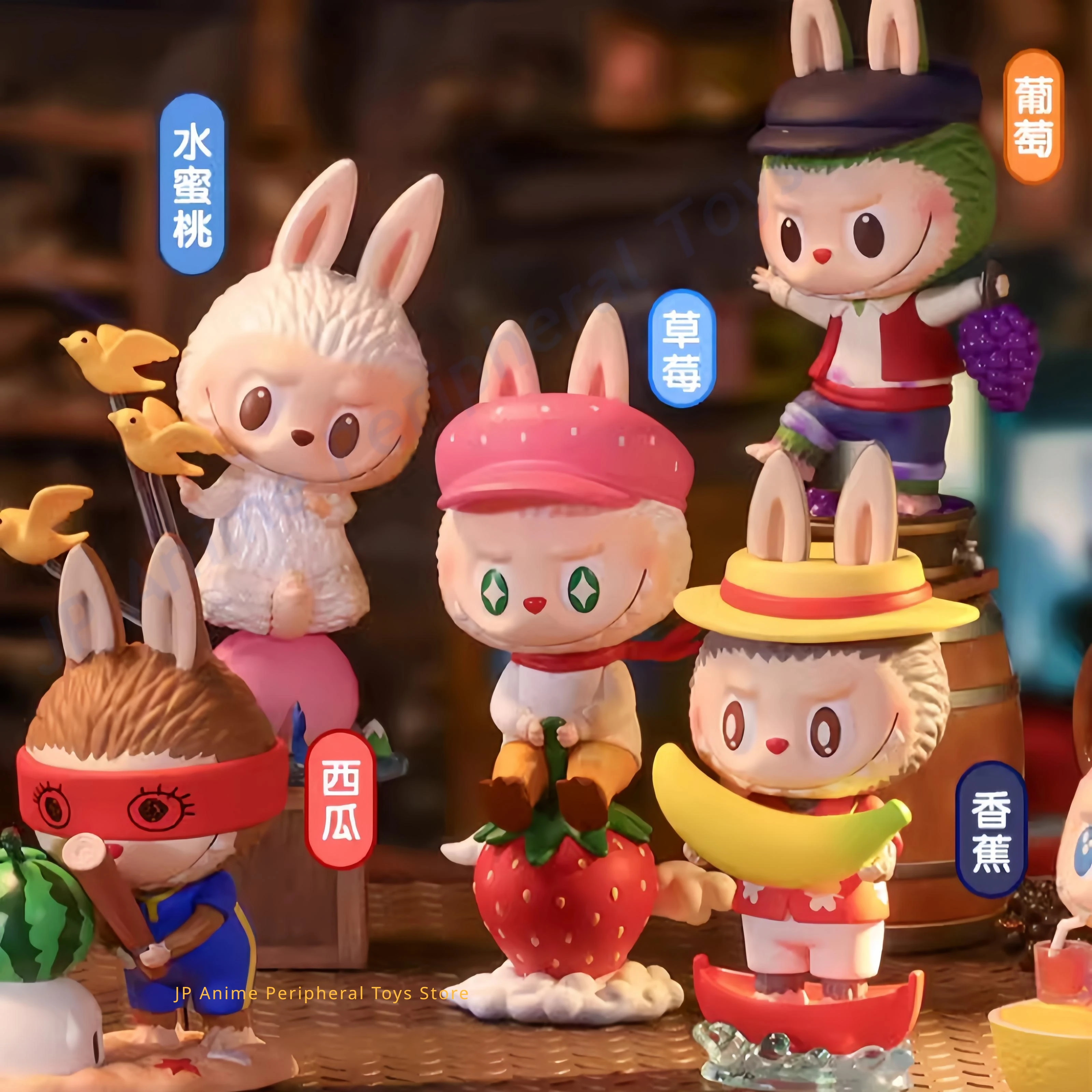 Genuine-The-Monsters-Labubu-Elf-Fruit-Series-Mystery-Blind-Box-Confirm-Style-model-collection ...