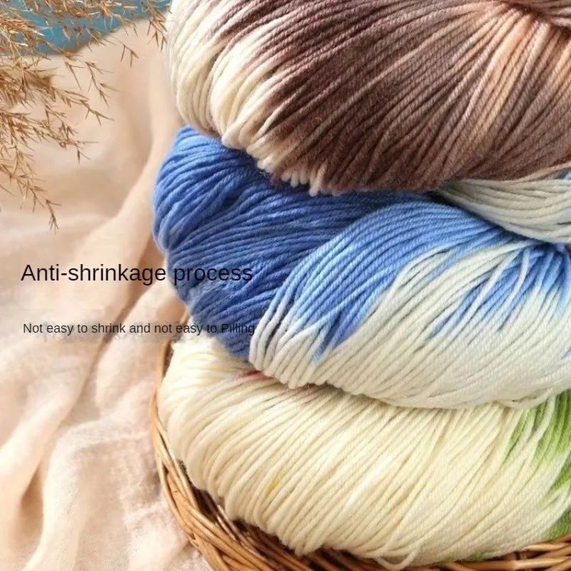250g-4-Ply-Gradient-Wool-Yarn-for-Crochet-Coat-Scarf-Hat-Sweater-Shawl ...