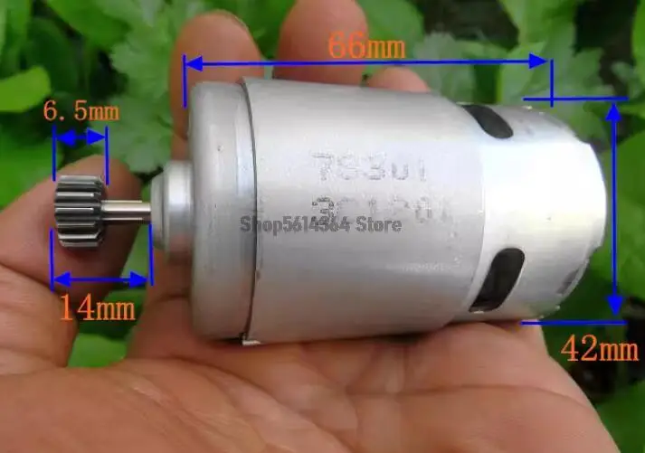 Powerful 775 High-Speed DC Motor with 18V 15Teeth 21000 RPM for DIY ...