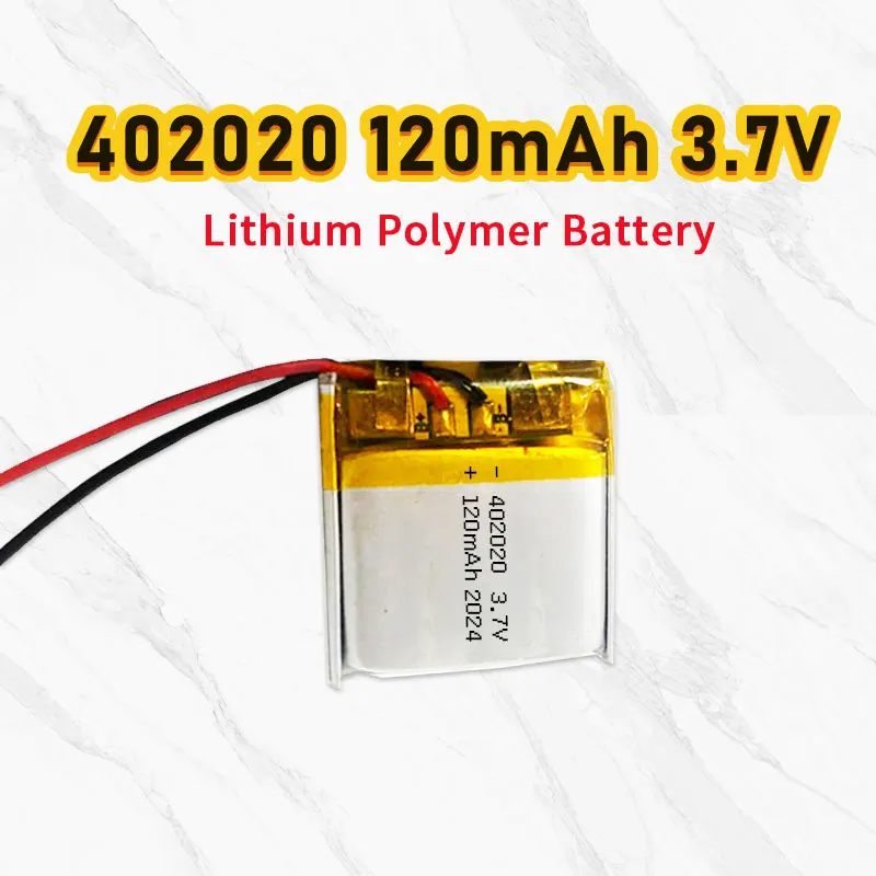 1-10PCS 402020 3.7V Battery 120mAh 042020 Li-Polymer Batteries for ...