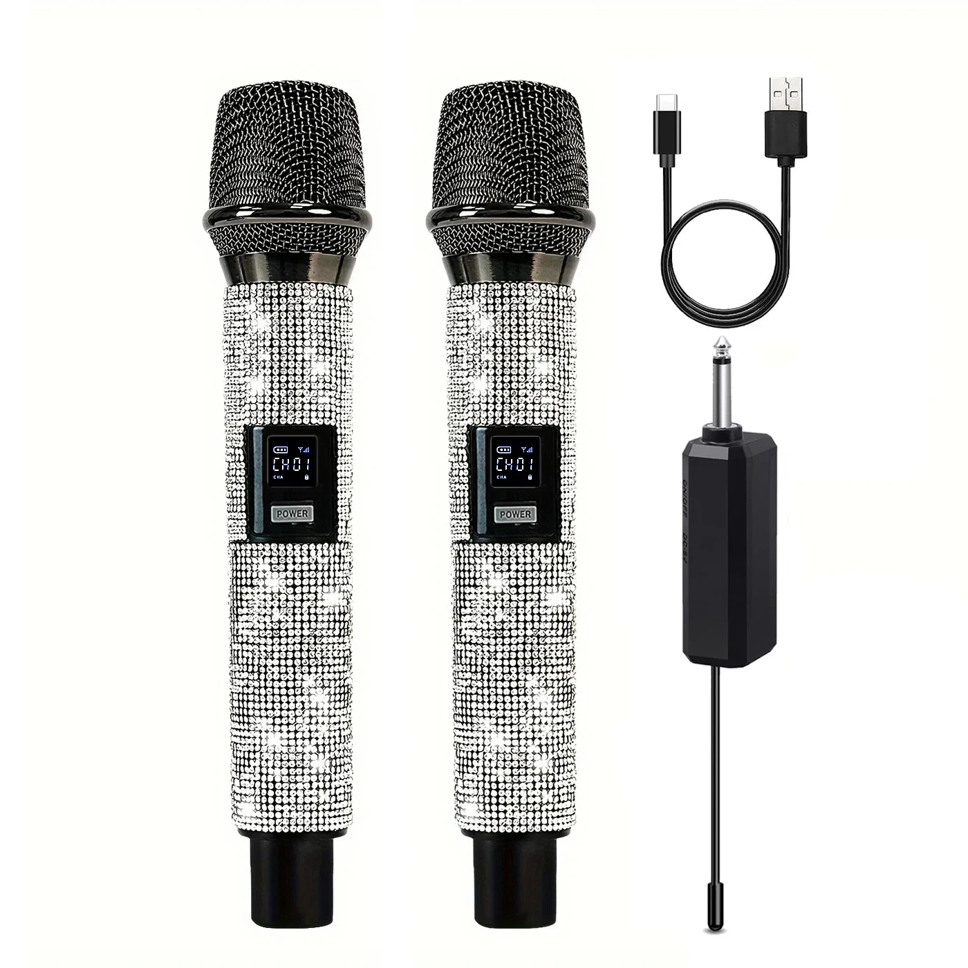 Crystal-Wireless-Dynamic-Microphone-set-for-Party-Speech-Crystal ...