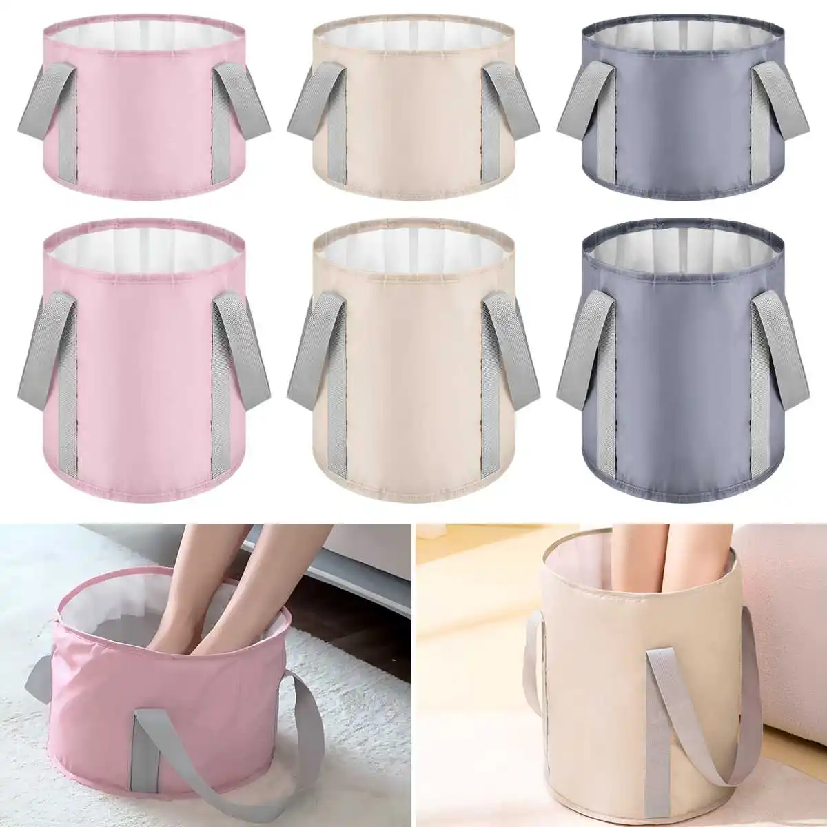 Portable Multi-Functional Folding Basin Foot Bath Basin Soaking Basin ...