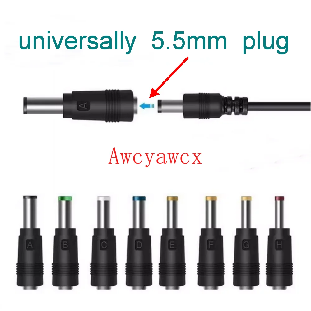8PCS-Universal-5-5mm-2-1mm-DC-AC-Power-Adapter-Connector-for-IBM-BenQ ...