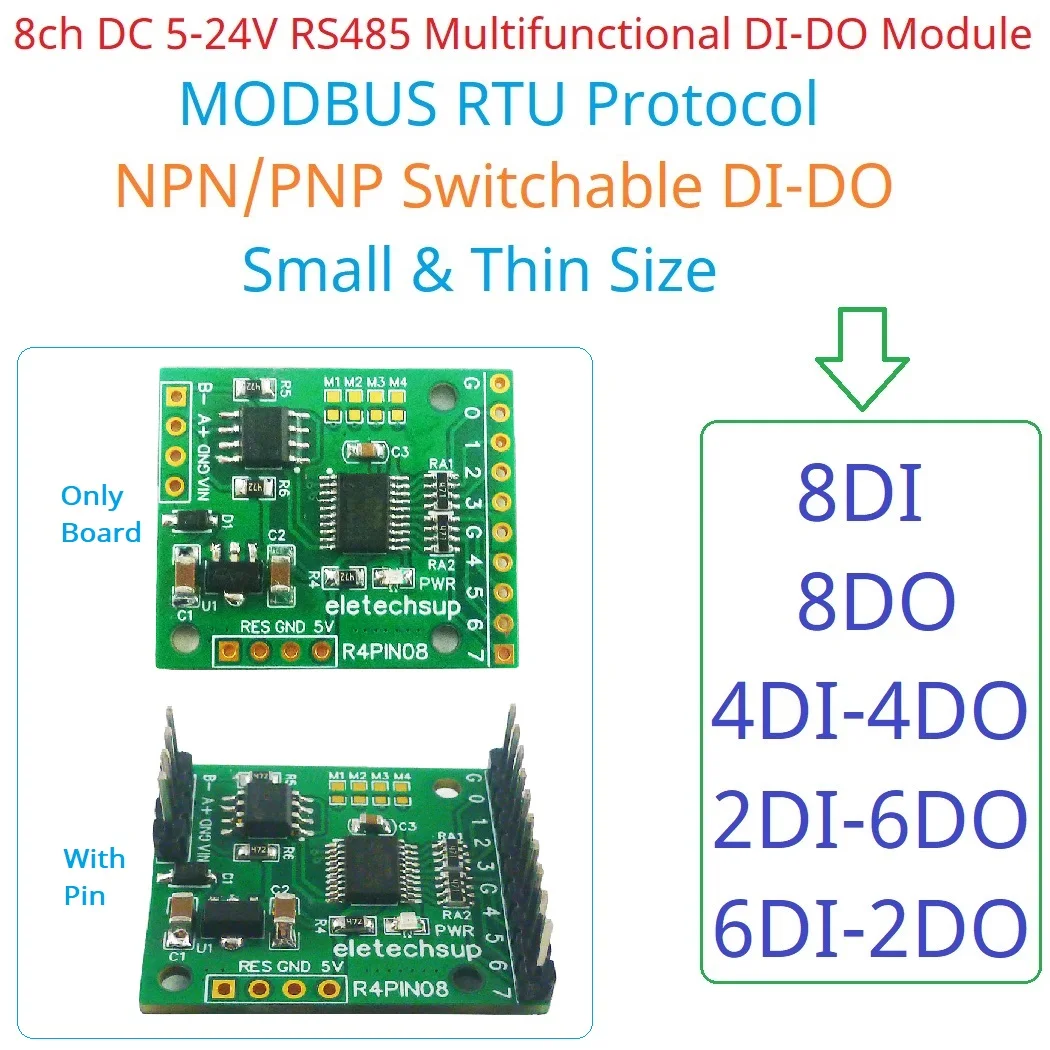 R4PIN08-DC-5V-12V-24V-8CH-Multifunction-RS485-Remote-IO-2-54mm-Pin-Core ...
