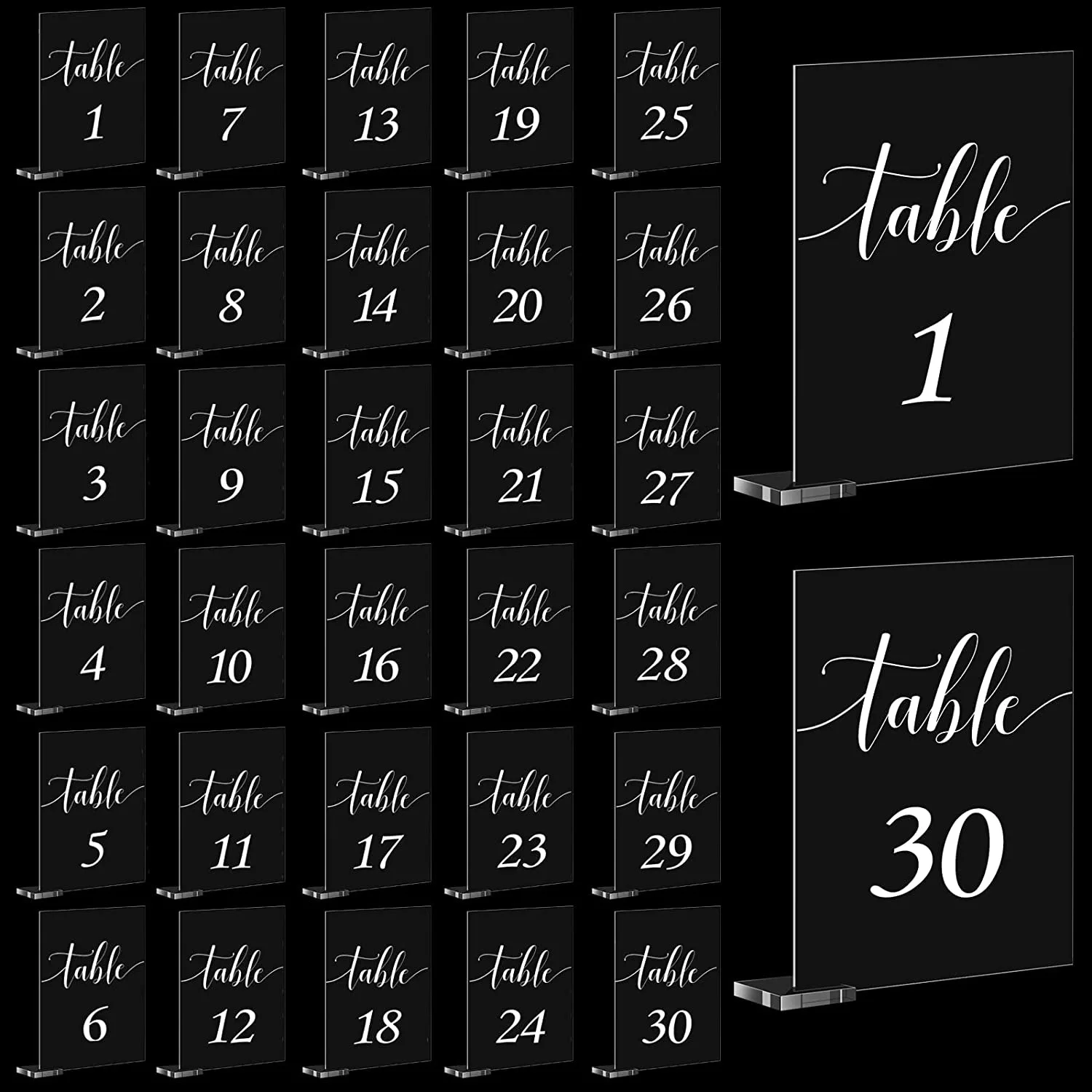 Printable Chalkboard Table Numbers