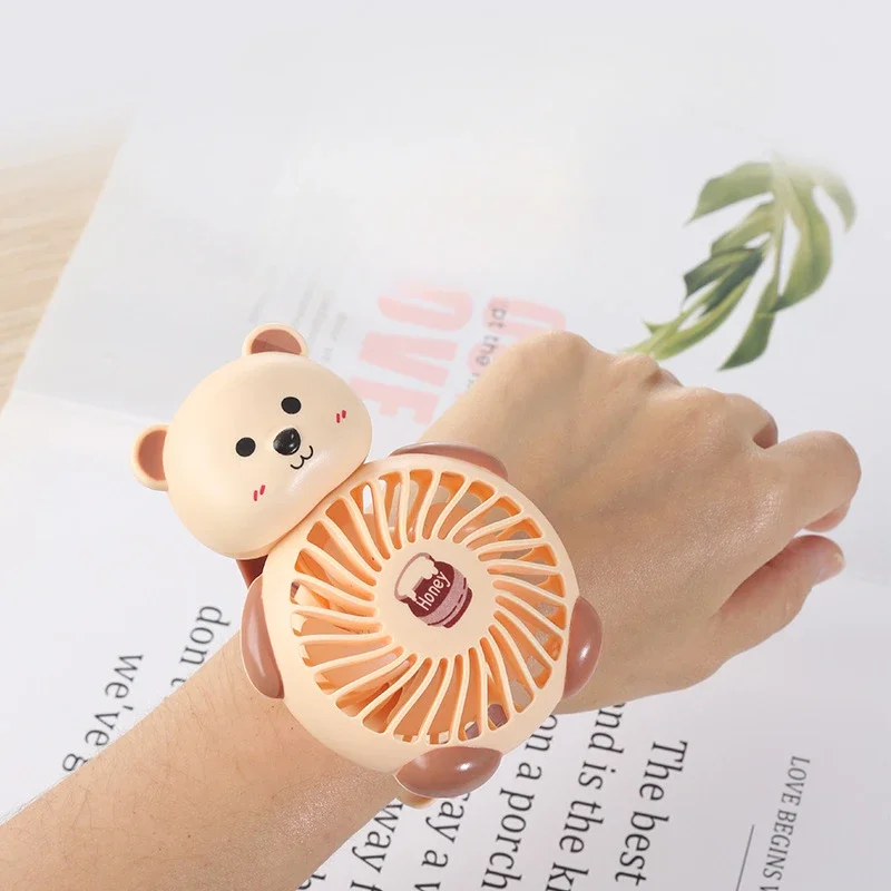 Cartoon-Panda-Cool-Wrist-Fan-Summer-Watch-Mini-Fan-Student-Portable-USB ...