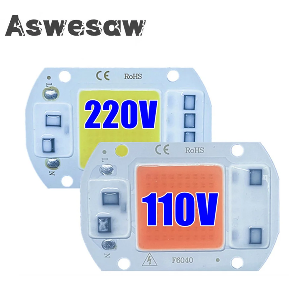 AC 220V 110V LED Chip 10W 20W 30W 50W COB Chip No Need Driver LED Lamp Beads for Flood Light ...