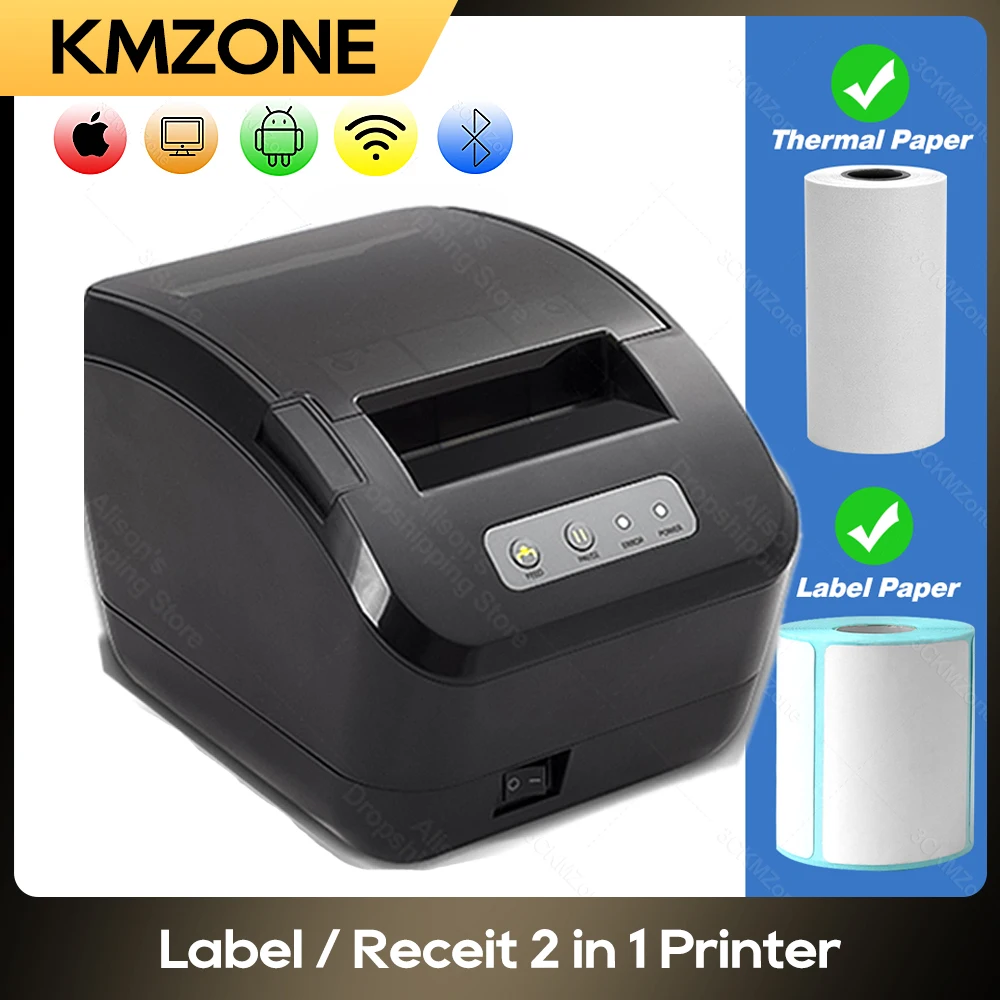20mm-80mm-Wifi-USB-Serial-Etiqueta-T-rmica-Recibo-Impressora-POS-2em1 ...