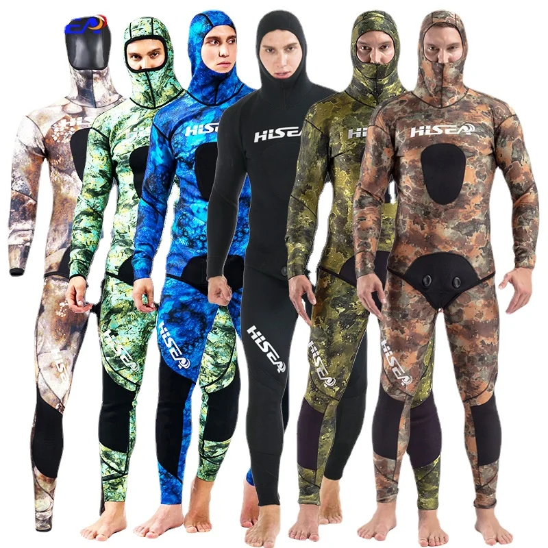 Hisea Mens Camouflage Wetsuits 1 5mm Cr Triathlon Cr Smooth Skin