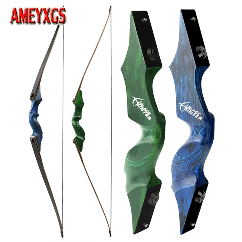 Longbow-60-Archery-Hunting-Bow-20-60lbs-Blue-Green-Colorful-High ...