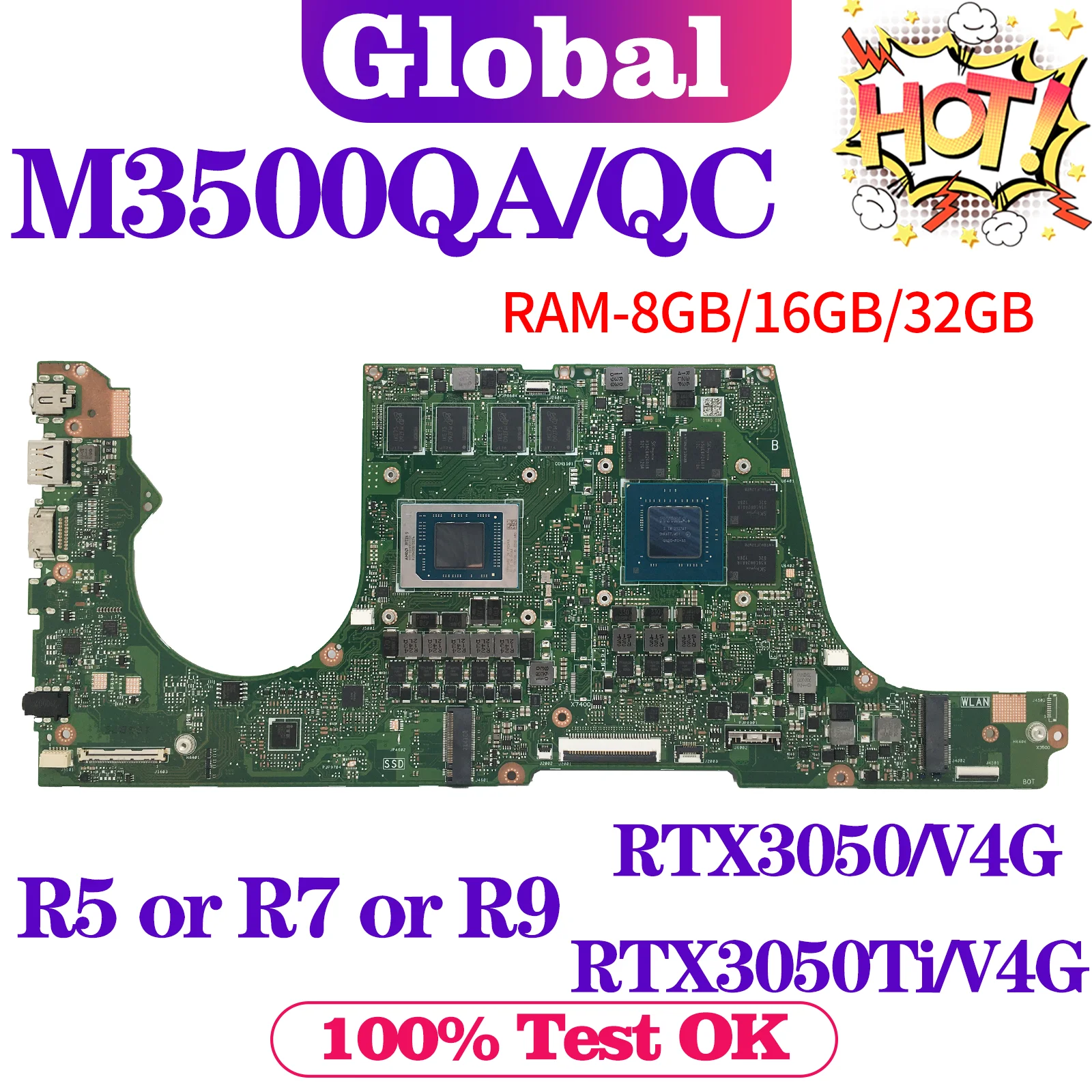 KEFU Mainboard M3500QC M3500QA M3500Q D3500Q M7600QE M7400QC M7600QC ...