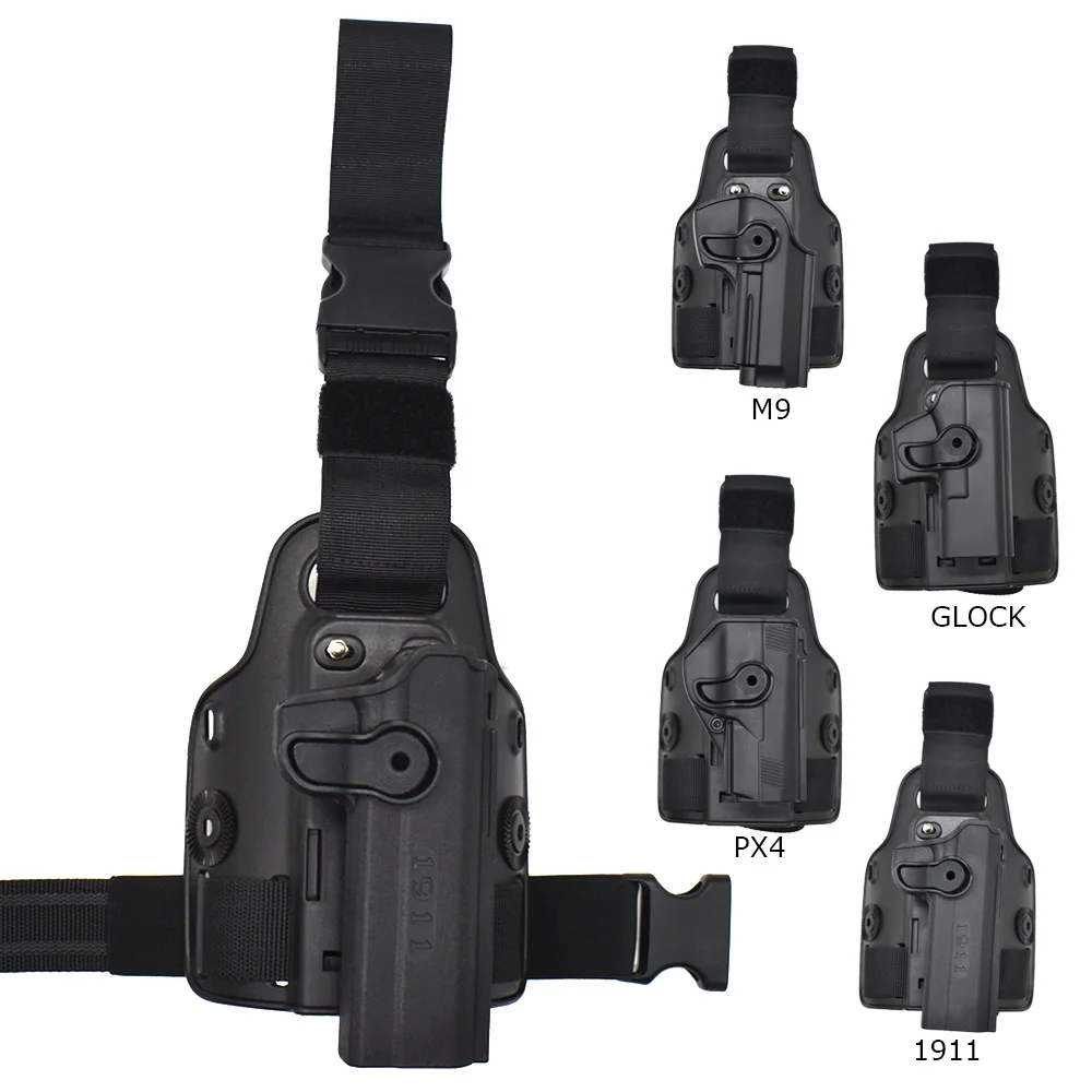 Military-Hunting-Drop-Leg-Holster-Airsoft-Pistol-Thigh-Holster-for ...