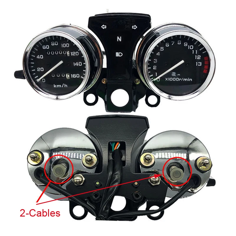 Motorcycle Instruent Tachometer Speedometer for Honda JIALING CM125 V ...