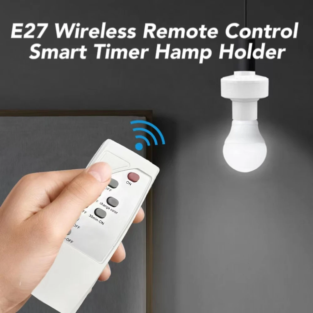 Smart-Timer-Switch-Wireless-Remote-Control-E27-15m-Range-Lamp-Holder ...