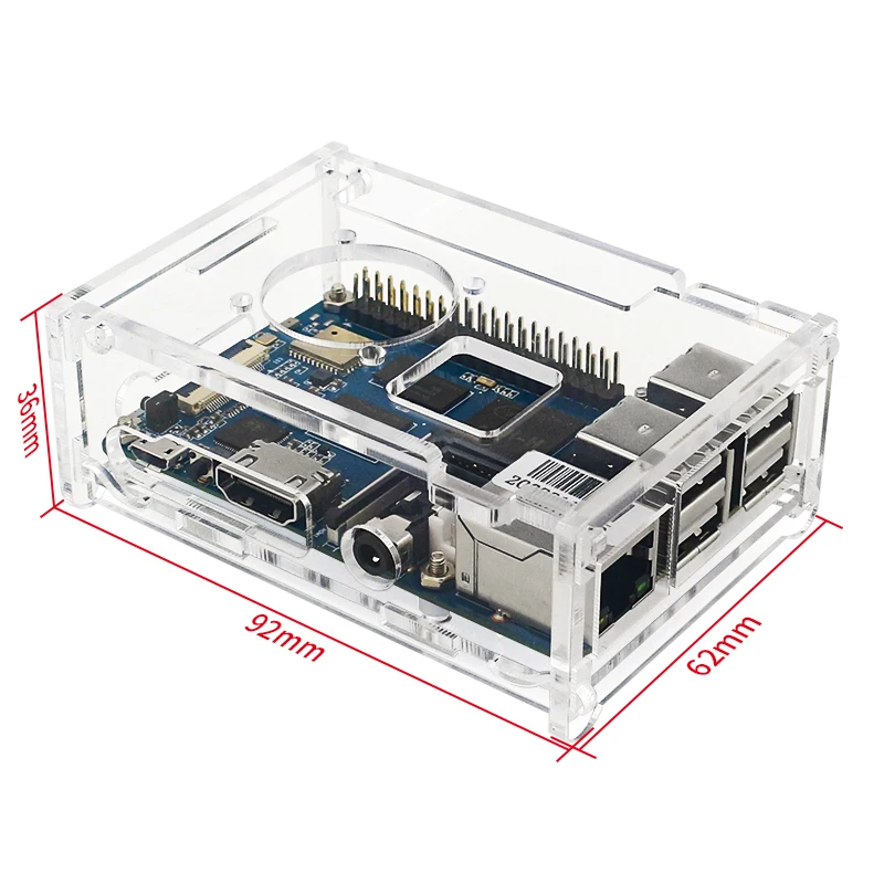 Option 4 - Banana Pi M2 Berry Allwinner A40i-h Cortex A7 1 Go Sdram Wifi Ble Sata En Acrylique ...