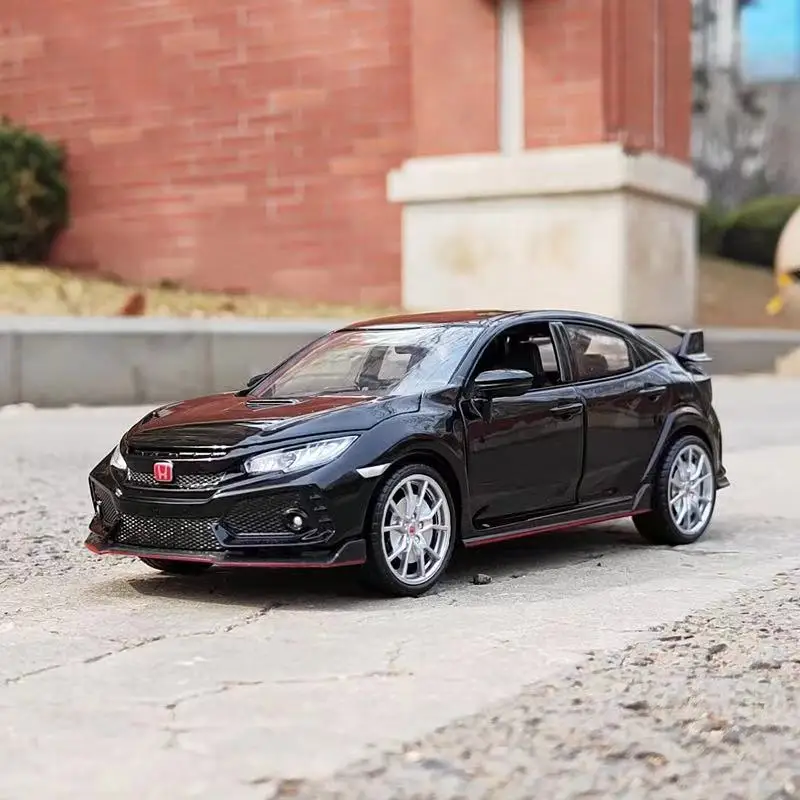 1-24-HONDA-CIVIC-TYPE-R-Simulation-Alloy-Diecast-Toy-Car-Model-Sound ...