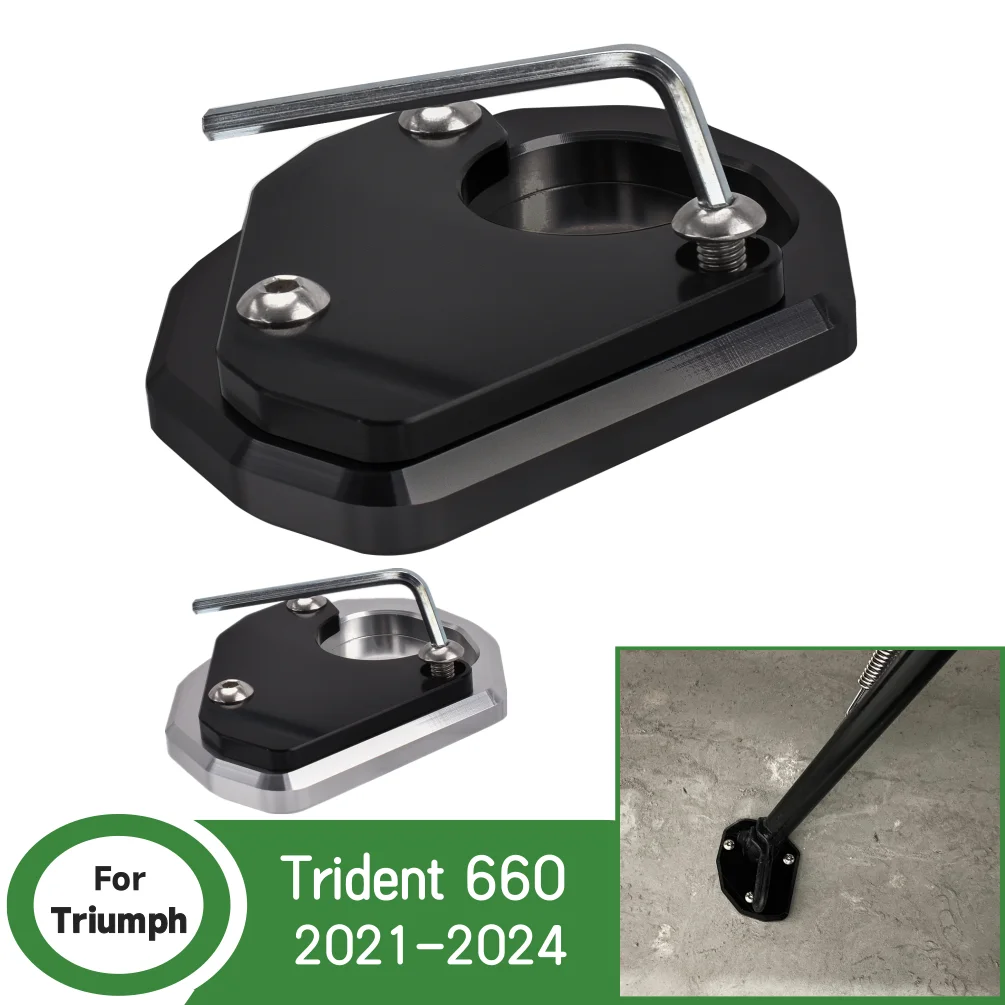 For Trident 660 Kickstand Side Stand Plate Foot Extension For Triumph ...