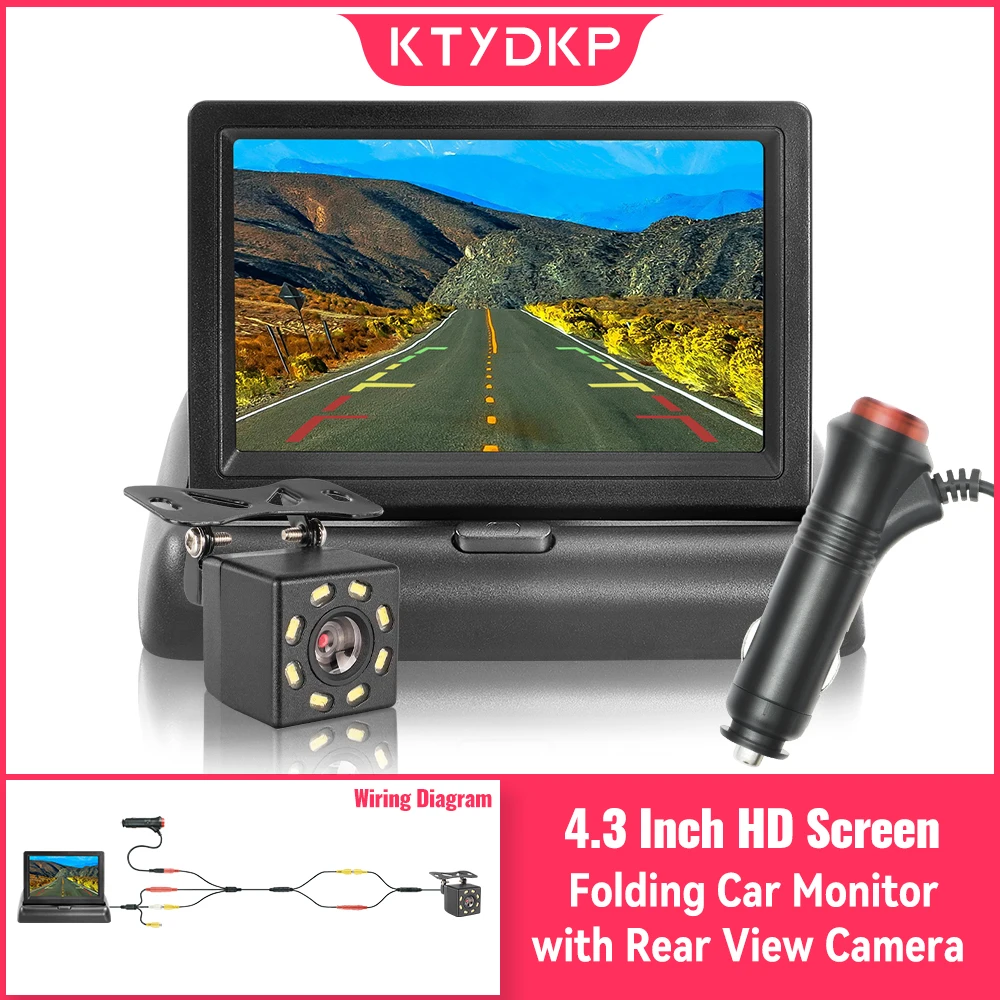 KTYDKP-Car-Rear-View-Camera-with-Monitor-4-3-TFT-LCD-HD-Screen-LED ...