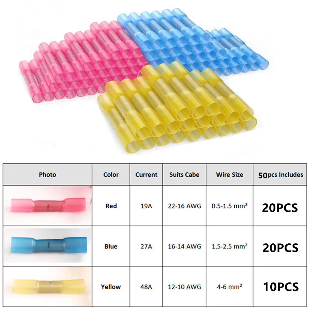 Kit-de-conectores-de-cable-termorretr-ctiles-impermeables-juego-de ...